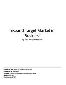 Expand Target Market in Business - Repository